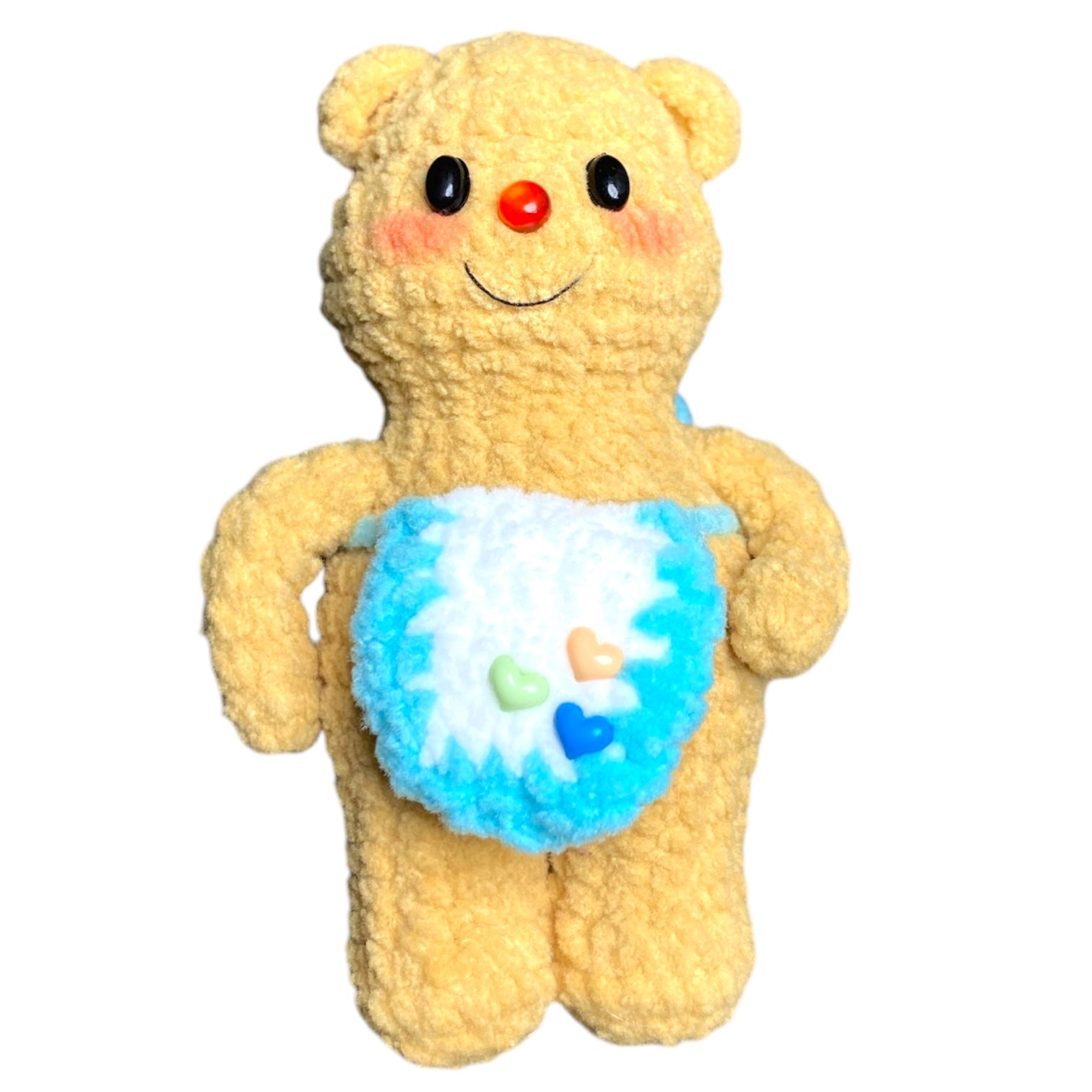 Cute Butter Bear Crochet Keychain K039 – ColorfulSheep
