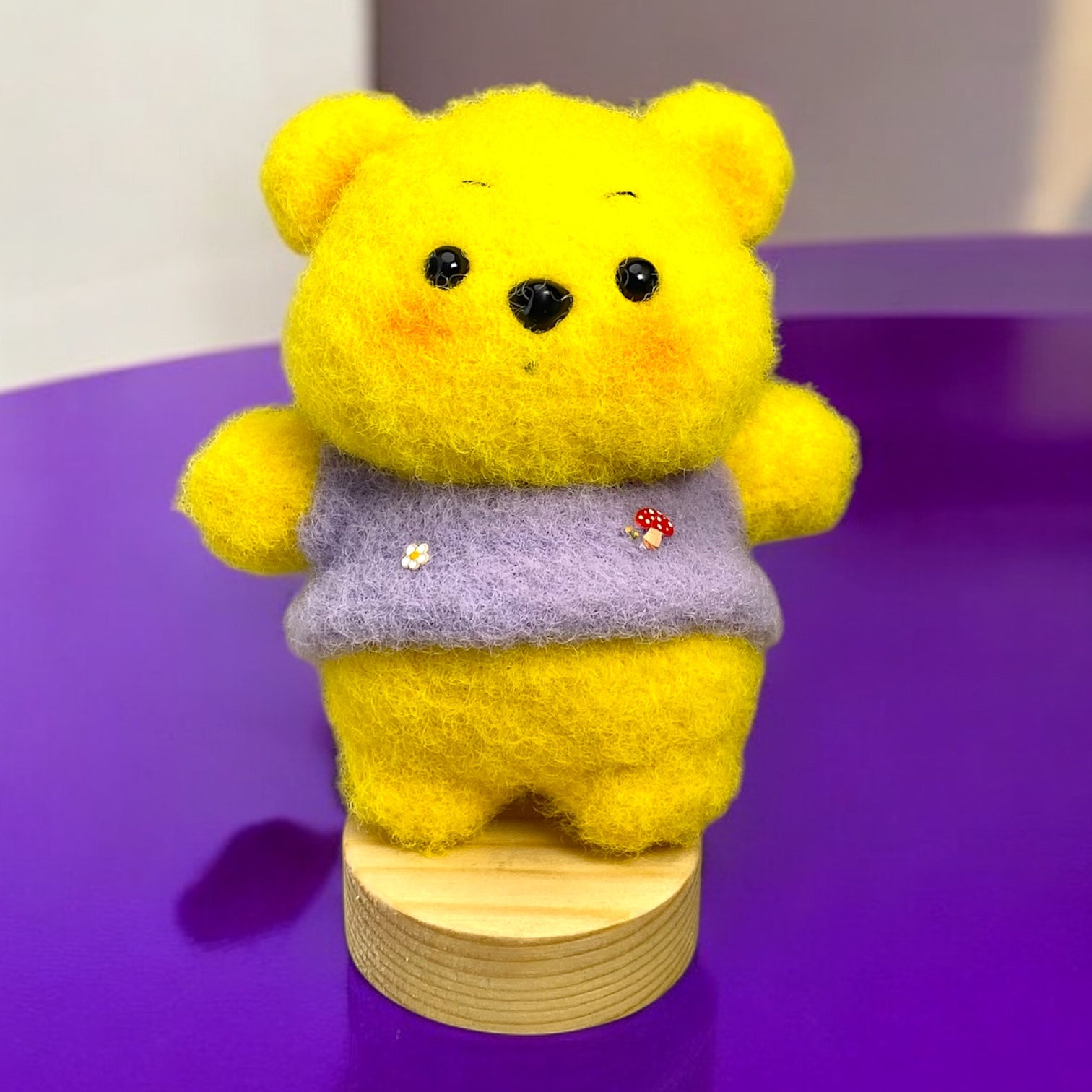 Sun Fuzzy Bear with Magnetic Head Crochet Figure K0417 – ColorfulSheep